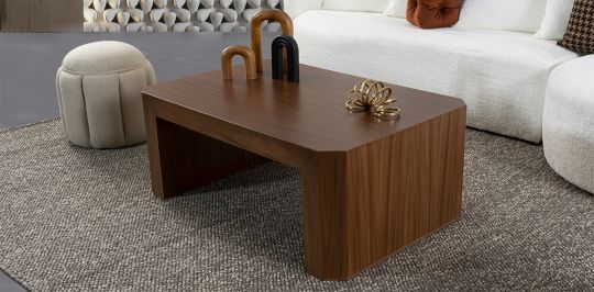 Mesa de Centro Rectangular Vitto Café