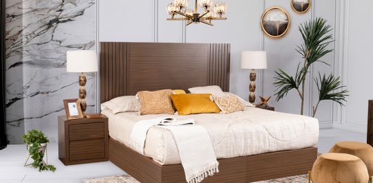 Recamara King Size Beluga Nogal 3 Pzs