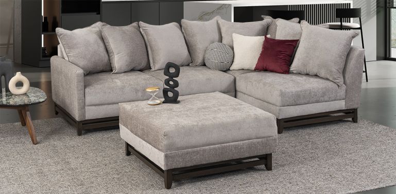 Sala Modular Derecha Adelei Gris